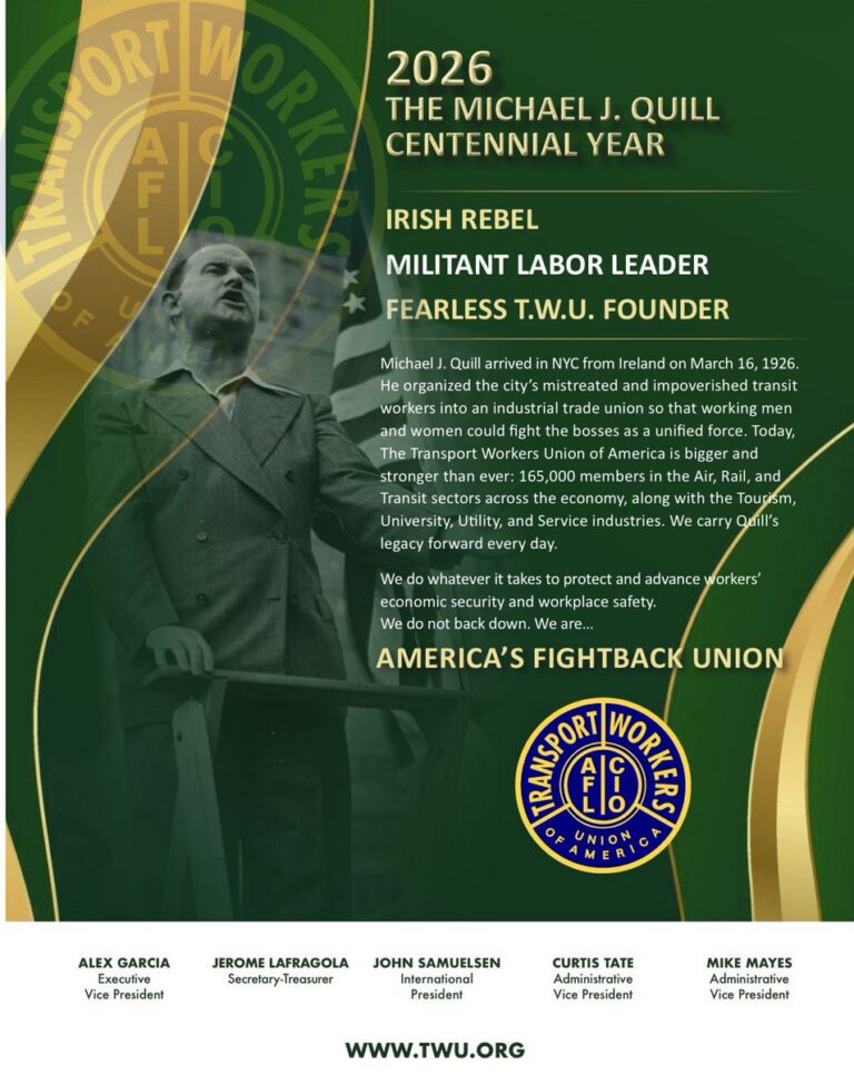 100 Years Ago Today: Michael J. Quill Arrives in USA from Ireland ...